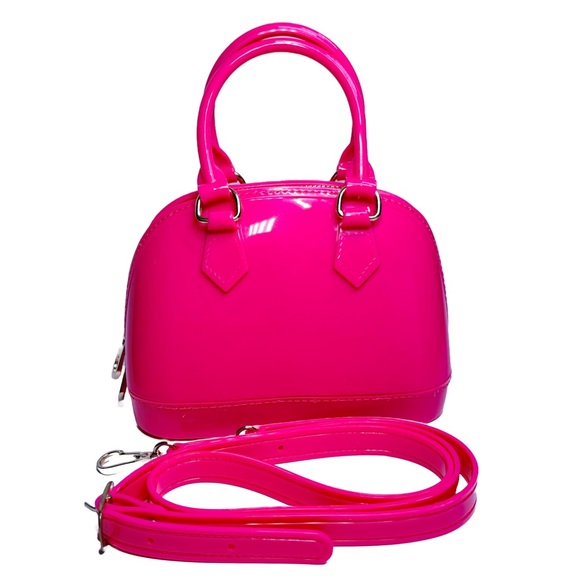 Fashion Nova | Bags | Fashion Nova Neon Pink Jelly Crossbody Mini Bag ...